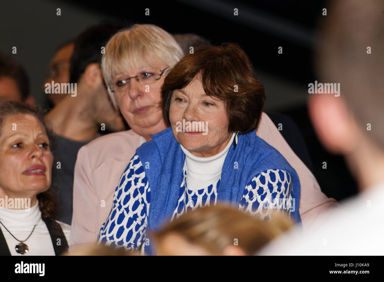 Paris, France. 17th April, 2017. Macha Méril attends last big meeting ...