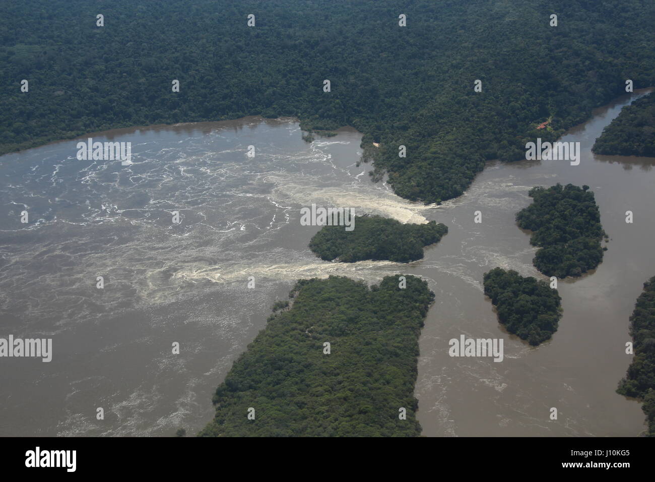 An aerial view of Juruena National Park in Brazil, 23 March 2017. The ...