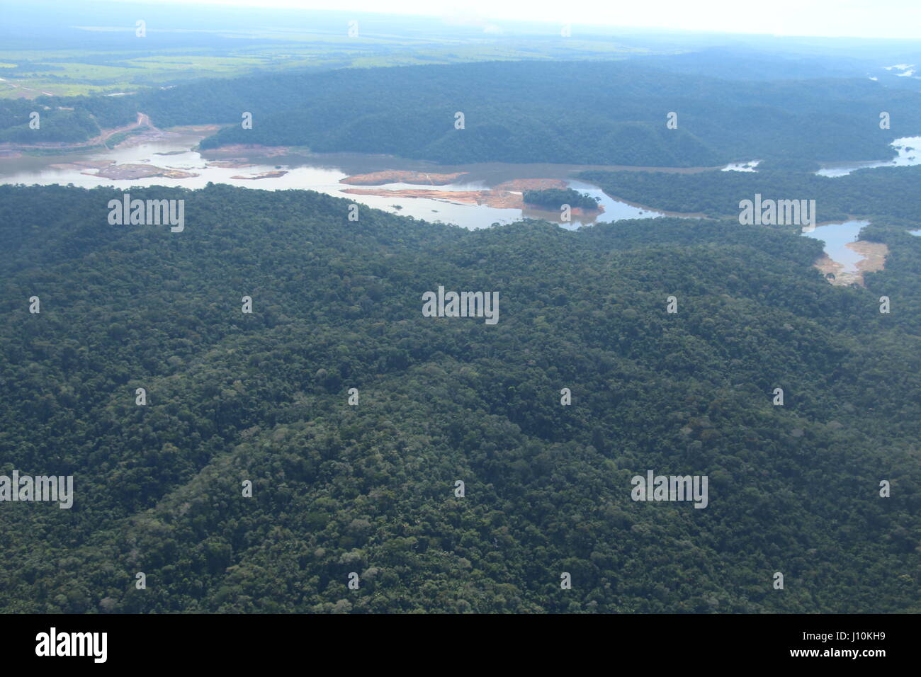 An aerial view of Juruena National Park in Brazil, 23 March 2017. The ...