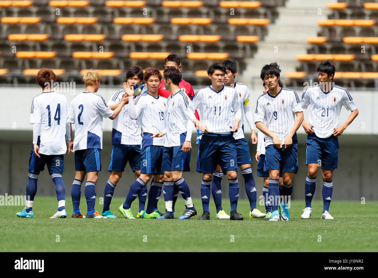 Chiba, Japan. 18th Apr, 2017. U-20U-20 Japan team group (JPN) Football ...
