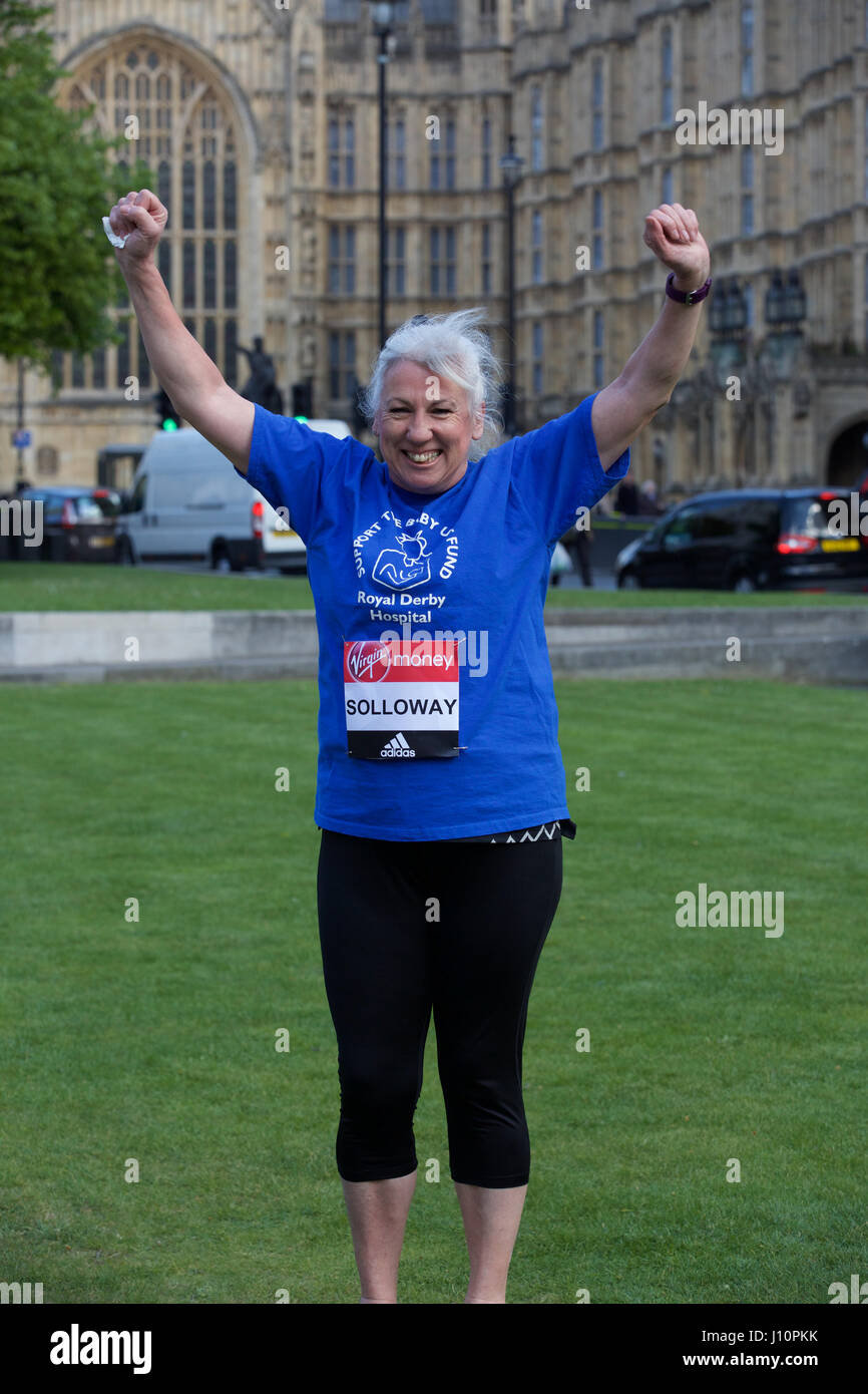 Westminster, UK. 18th Apr, 2017. Amanda Solloway along with other MPs ...