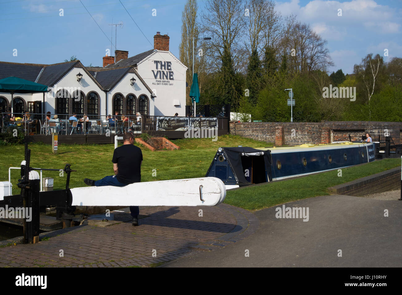 Kinver Lock on the Staffordshire and Worcestershire Canal. UK Stock ...