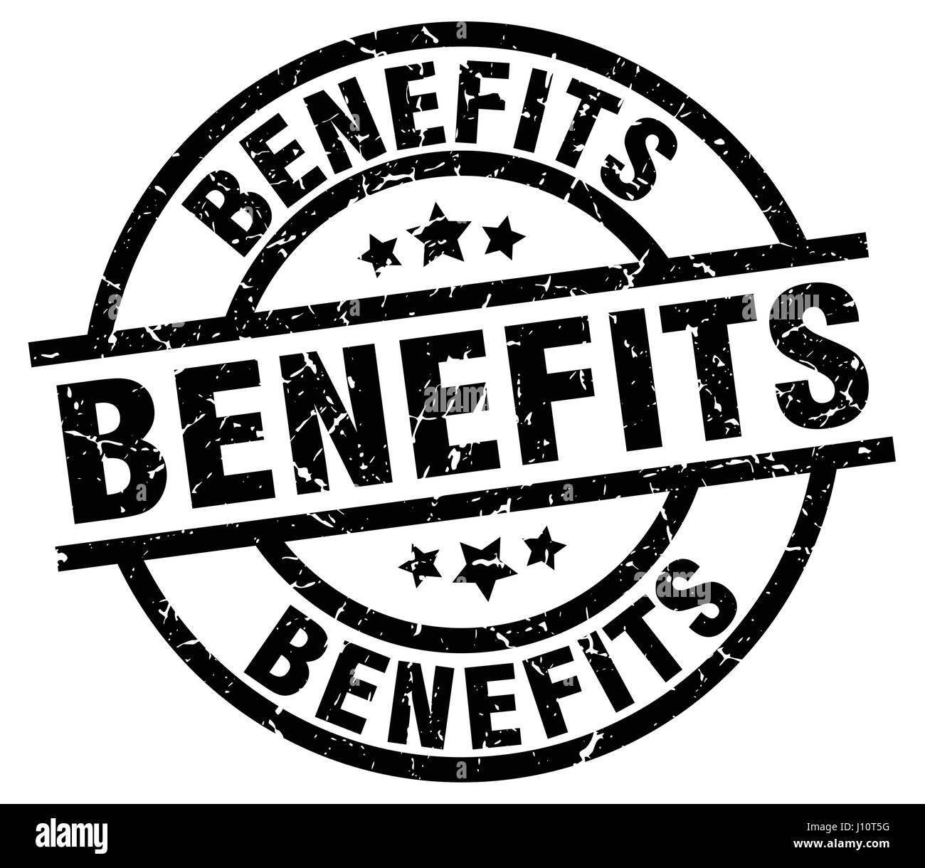 Benefits stamp Black and White Stock Photos & Images - Alamy