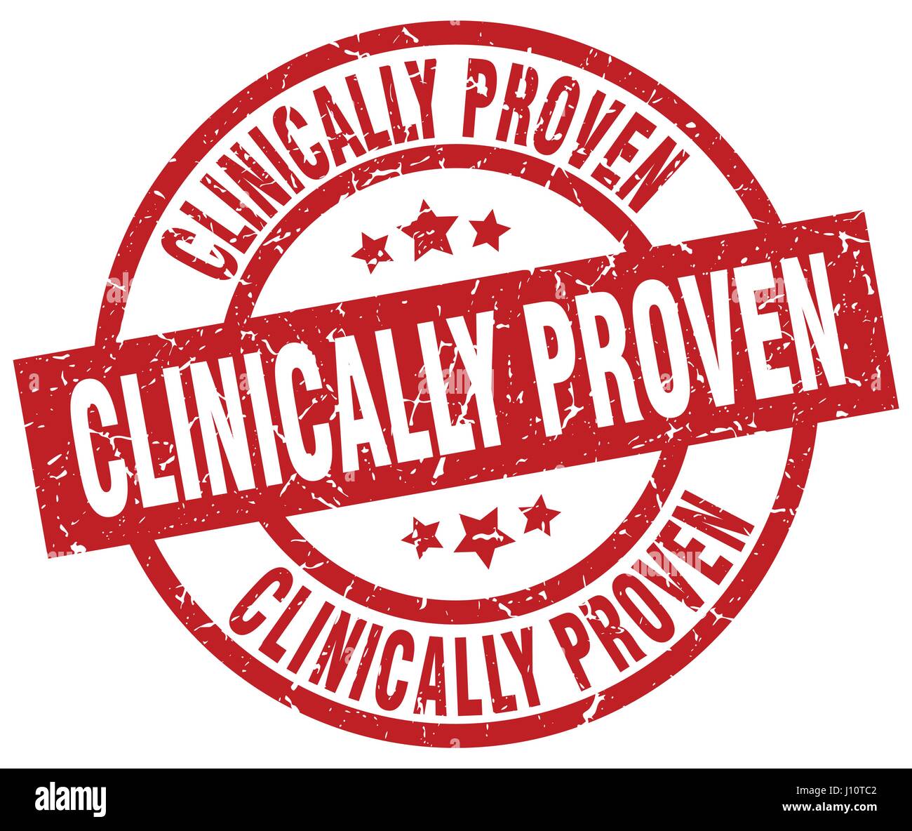 clinically proven round red grunge stamp Stock Vector Image & Art - Alamy