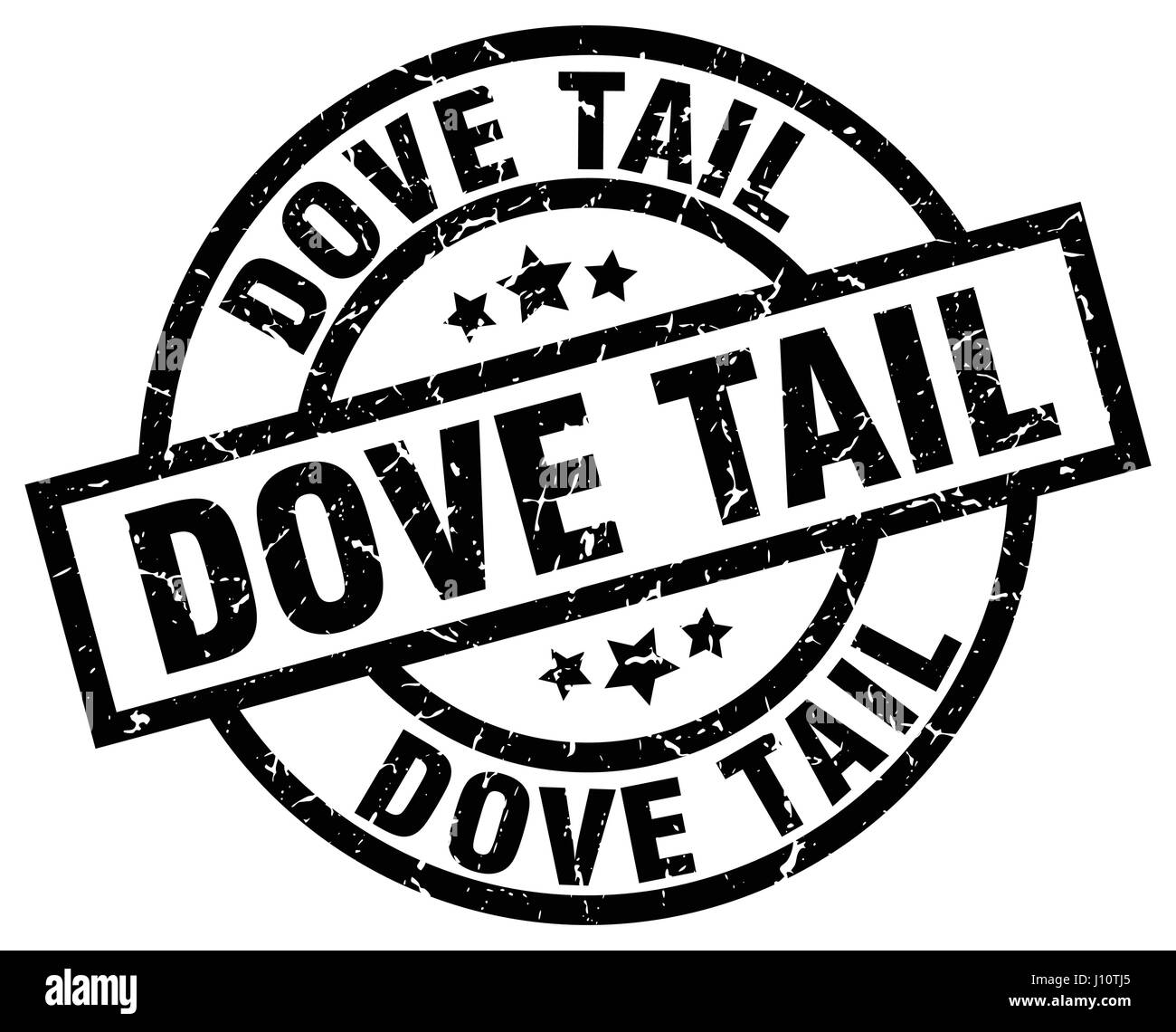 dove tail round grunge black stamp Stock Vector Image & Art - Alamy
