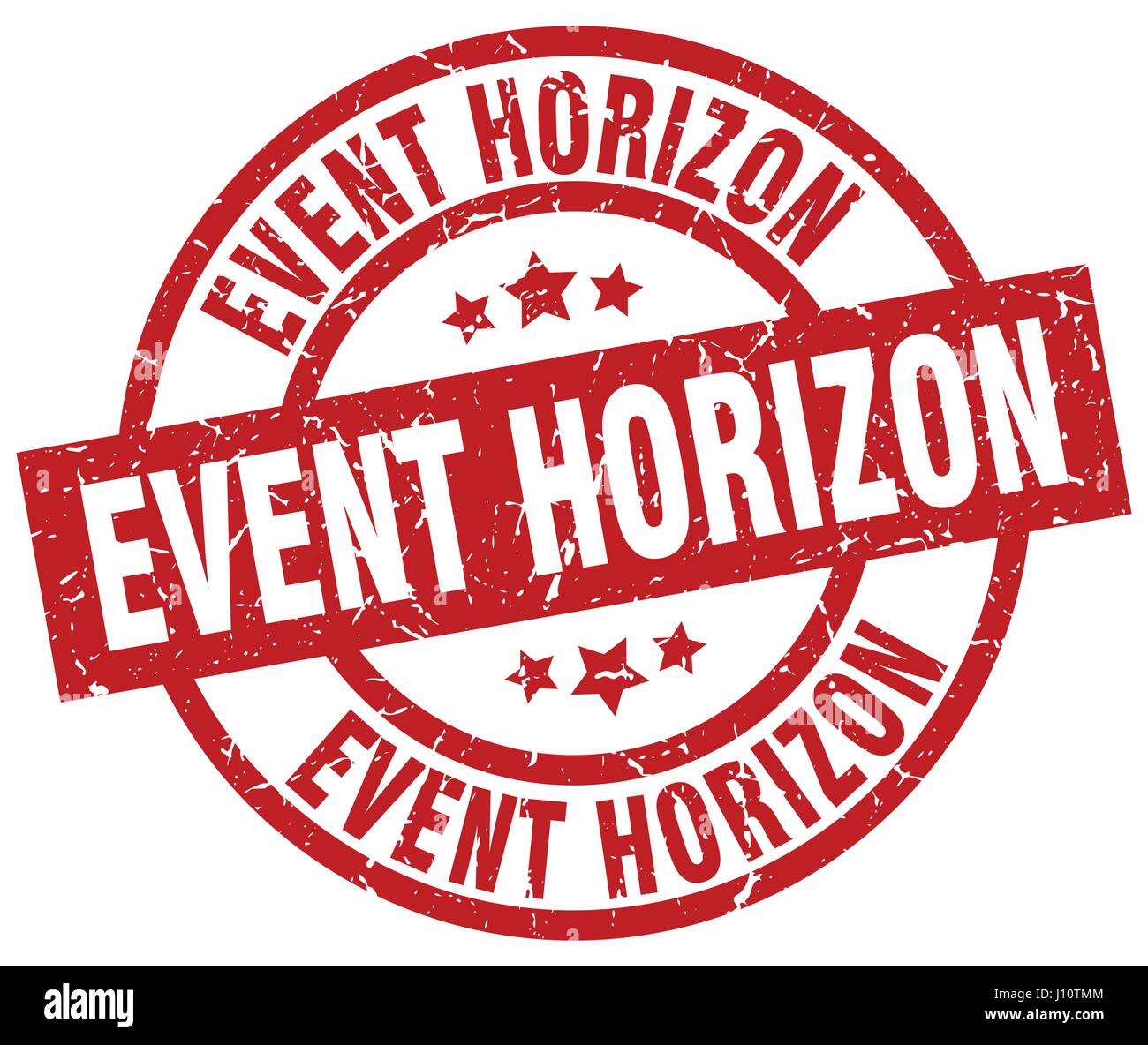 event horizon round red grunge stamp Stock Vector Image & Art - Alamy