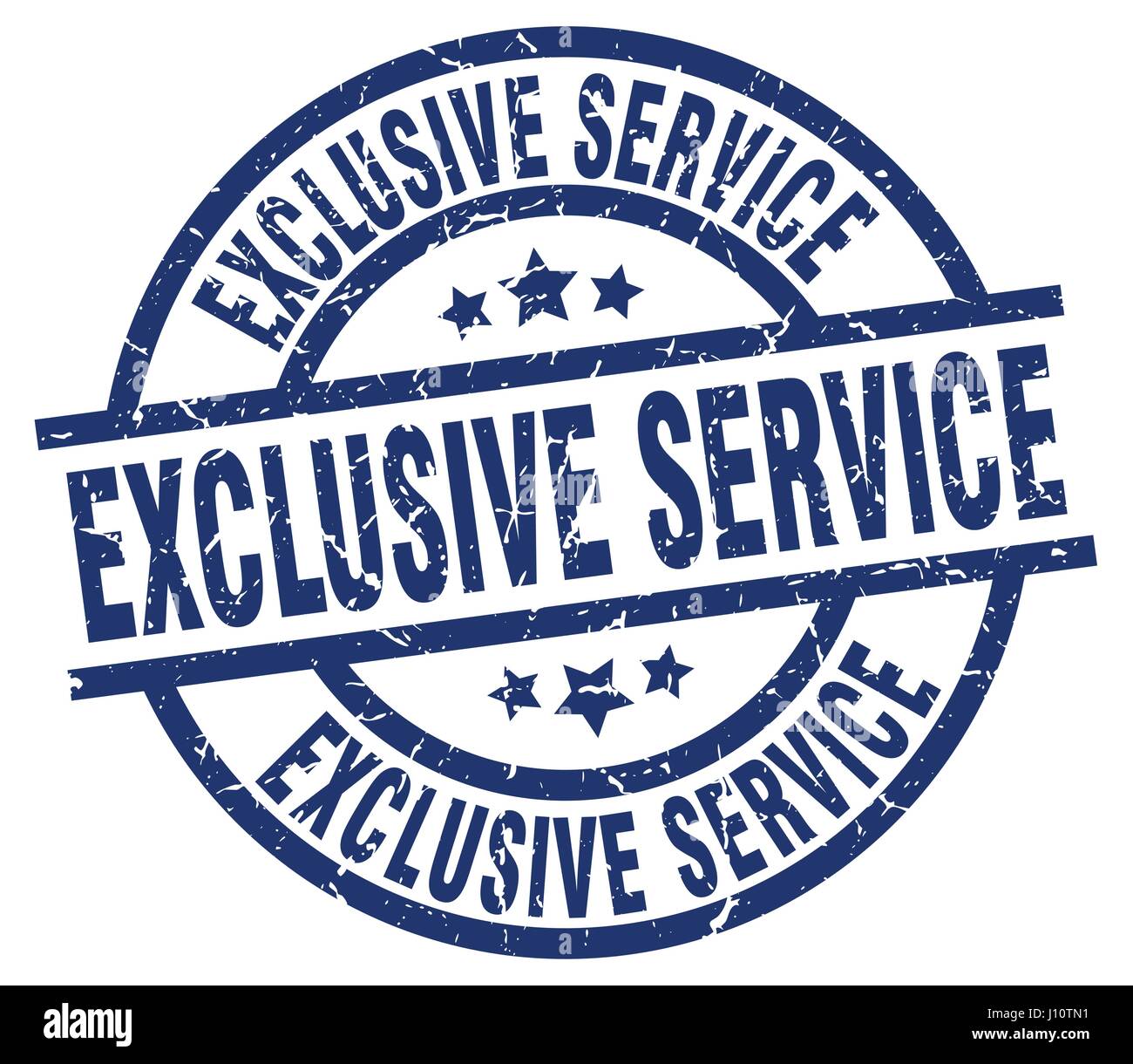 Exclusive service blue grunge Stock Vector Images - Alamy