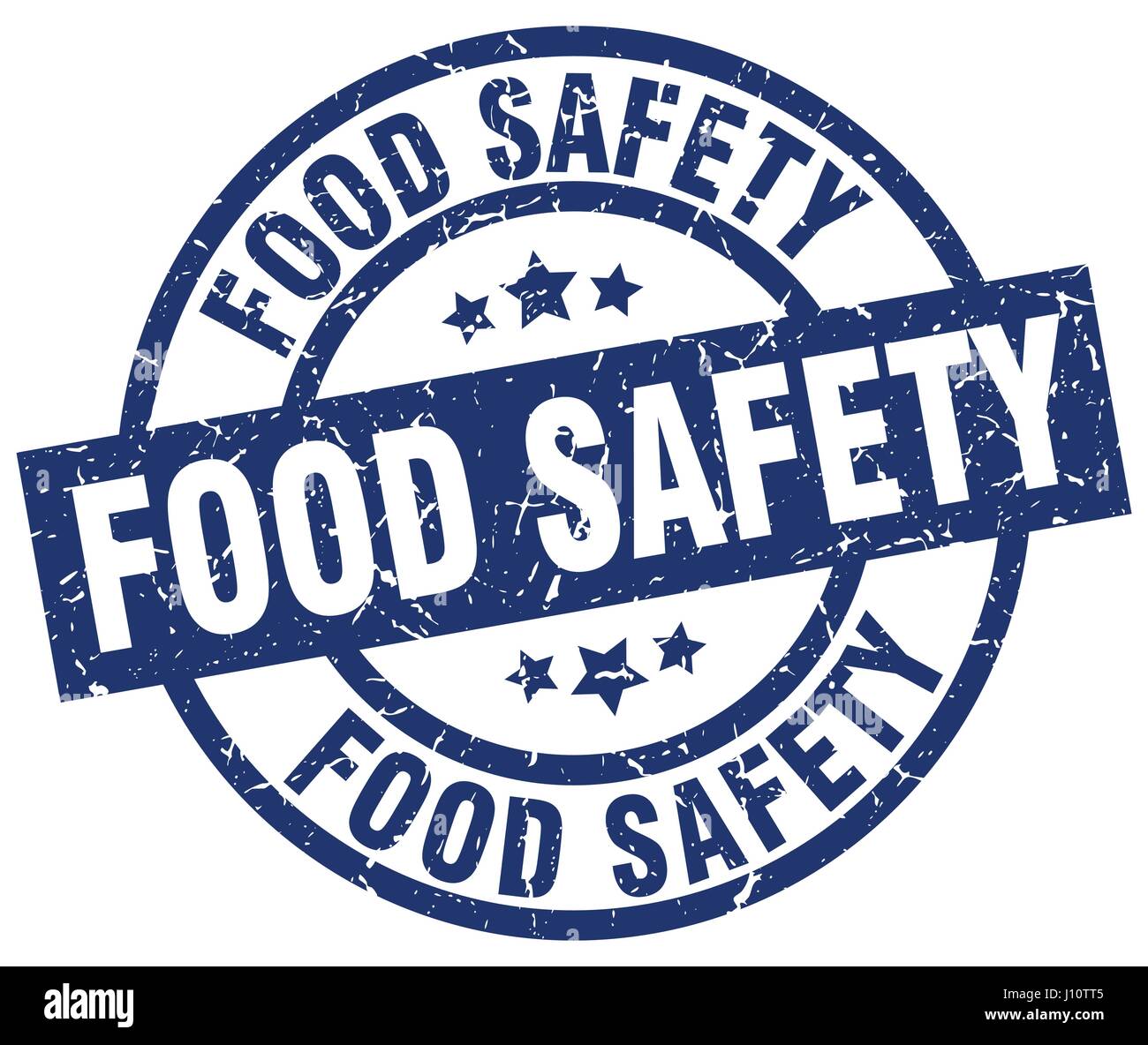 food safety blue round grunge stamp Stock Vector Image & Art - Alamy