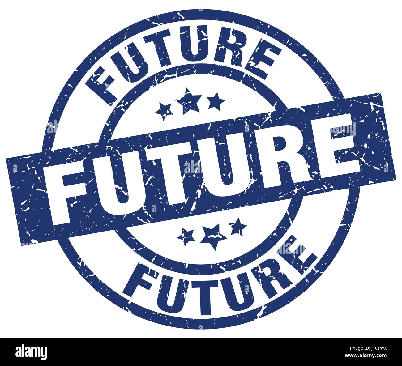 Future stamp round vintage Stock Vector Images - Alamy