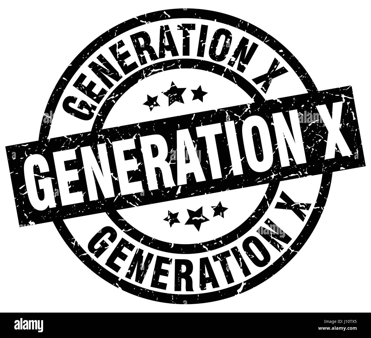 generation x round grunge black stamp Stock Vector Image & Art - Alamy