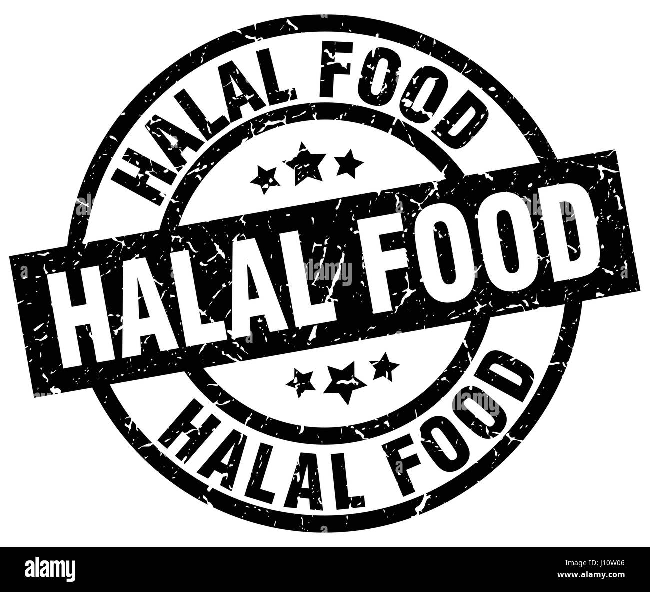 halal food round grunge black stamp Stock Vector Image & Art - Alamy