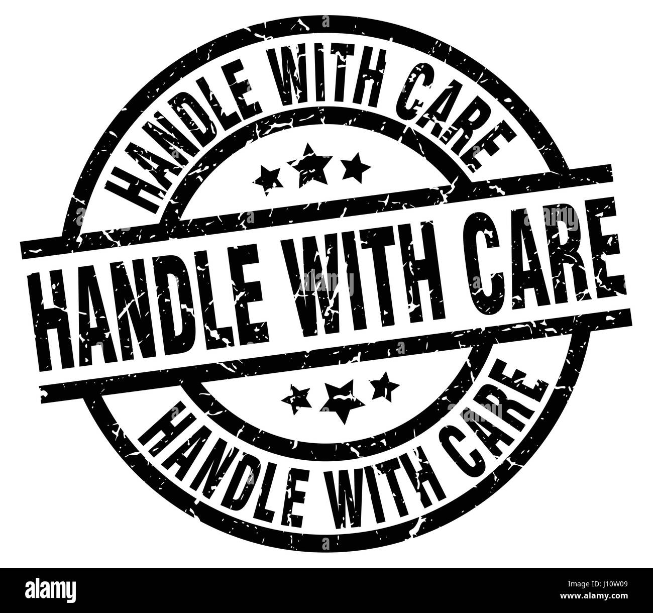 handle with care round grunge black stamp Stock Vector Image & Art - Alamy