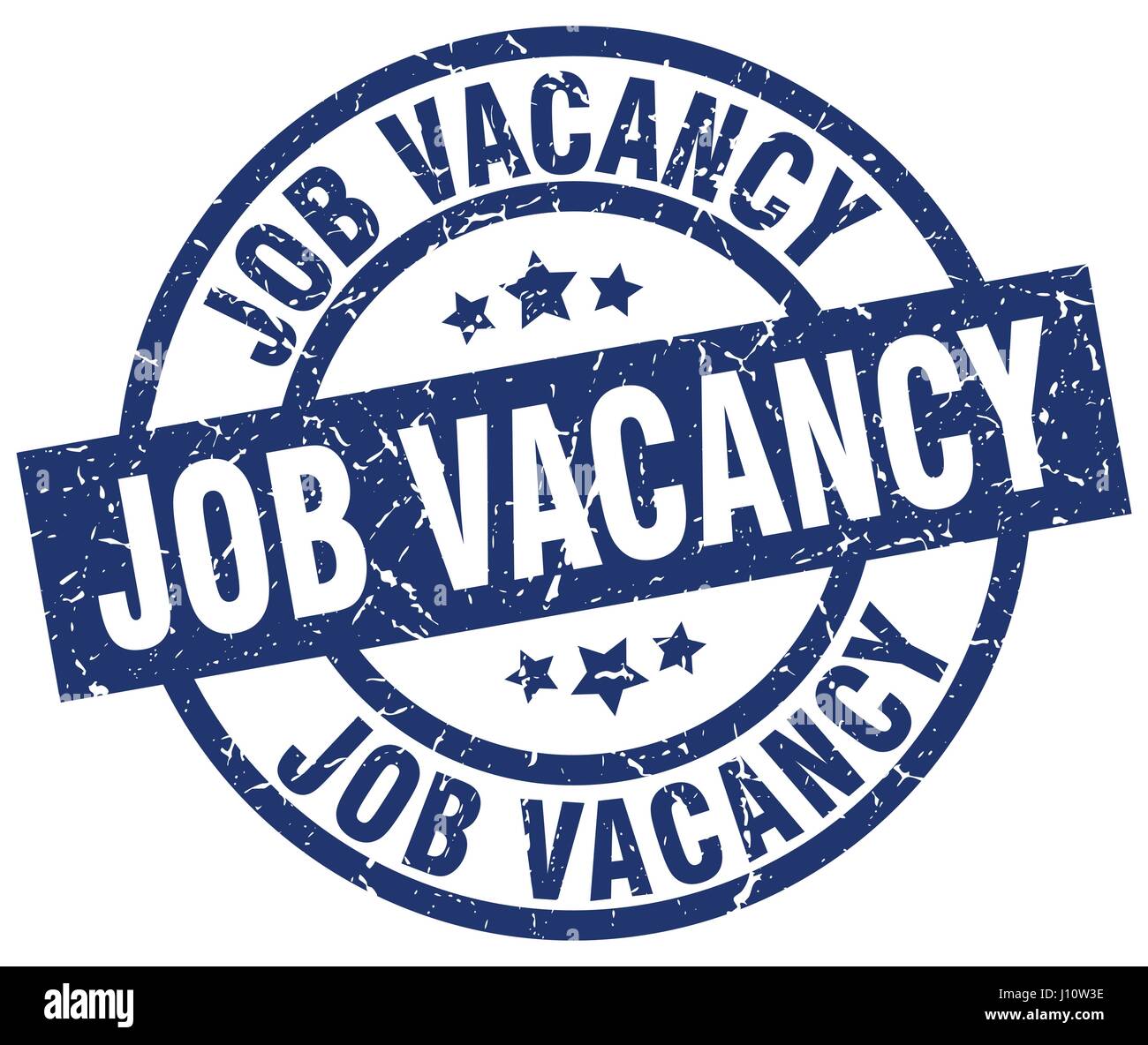 job vacancy blue round grunge stamp Stock Vector Image & Art - Alamy