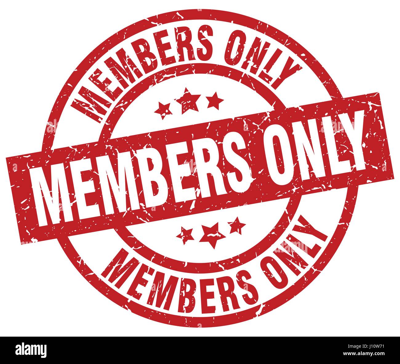 members only round red grunge stamp Stock Vector Image & Art - Alamy