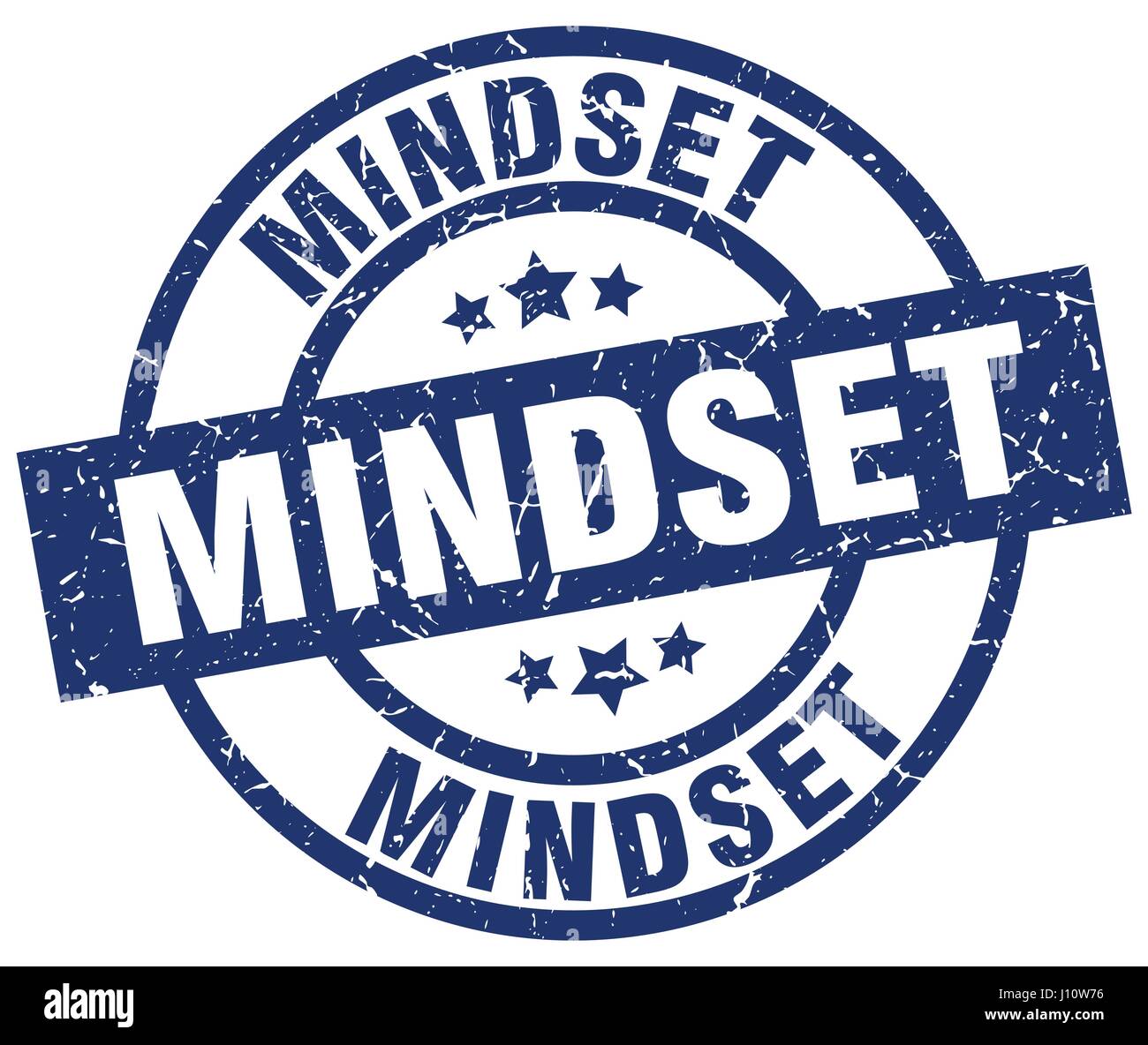 mindset blue round grunge stamp Stock Vector Image & Art - Alamy