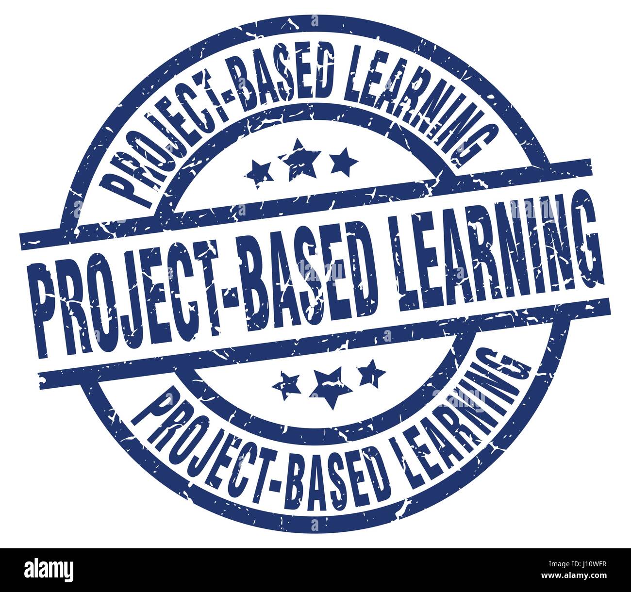 project-based learning blue round grunge stamp Stock Vector Image & Art ...
