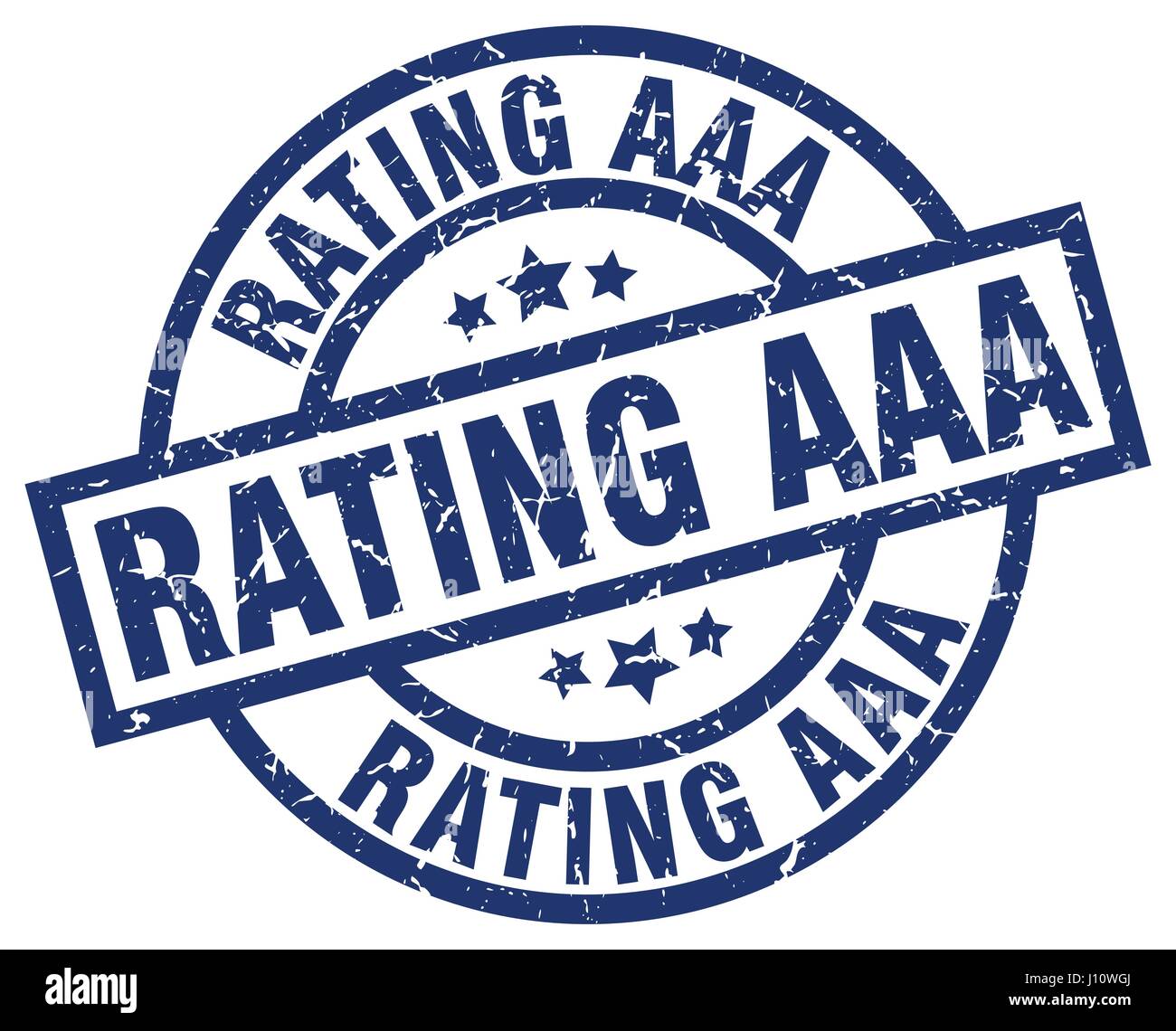 rating aaa blue round grunge stamp Stock Vector Image & Art - Alamy