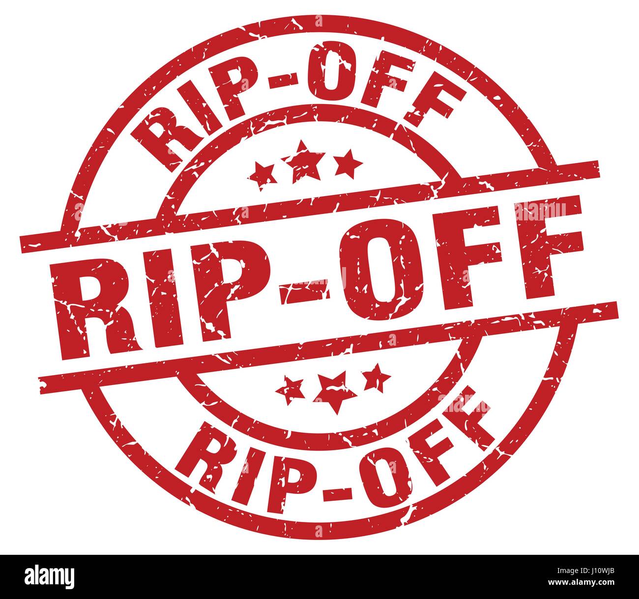 rip-off round red grunge stamp Stock Vector Image & Art - Alamy