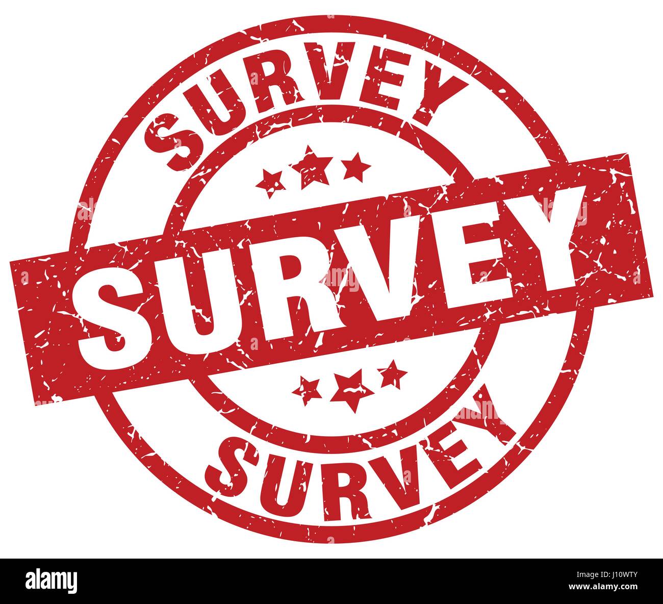 survey round red grunge stamp Stock Vector Image & Art - Alamy