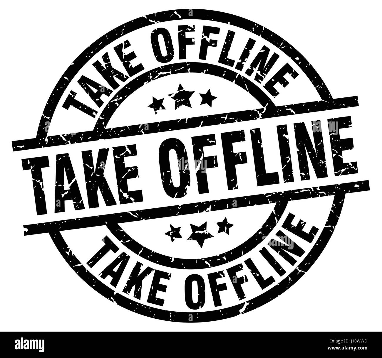 Offline sign grunge black hi-res stock photography and images - Alamy