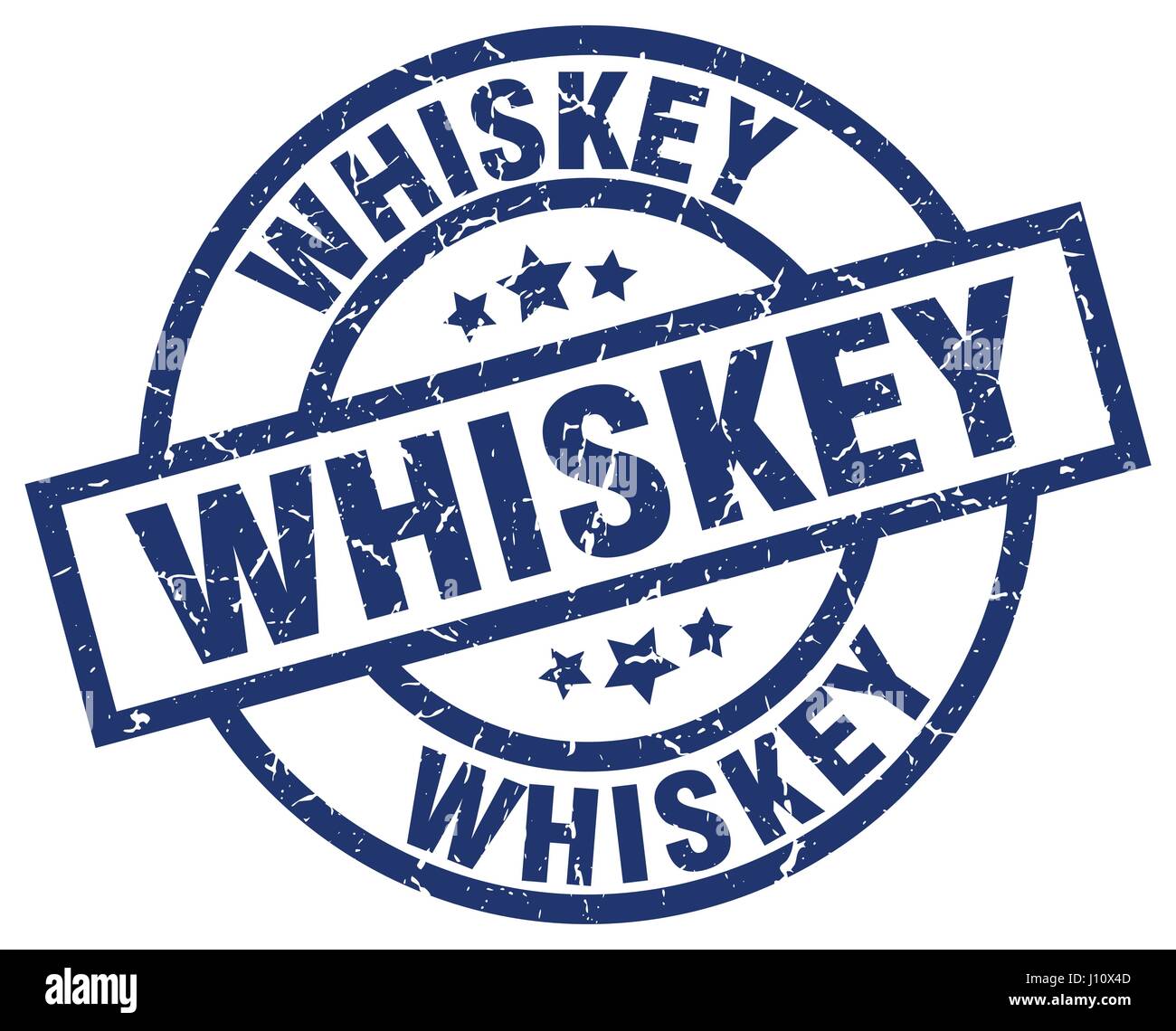 whiskey blue round grunge stamp Stock Vector Image & Art - Alamy