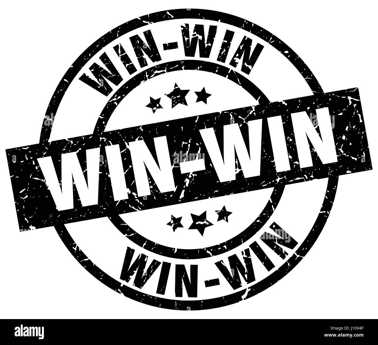 win-win round grunge black stamp Stock Vector Image & Art - Alamy