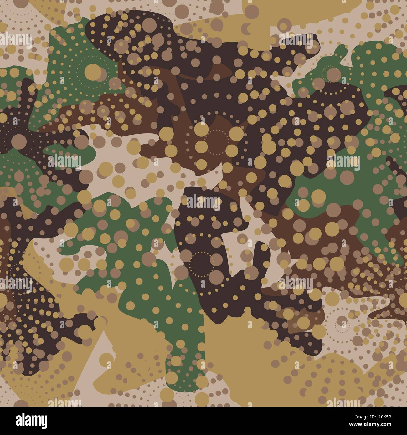 Camouflage and halftone pattern background seamless, mask clothing ...