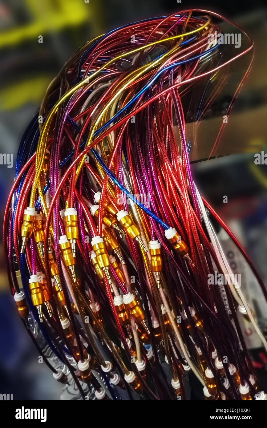 Bunch of colored wires Stock Photo - Alamy