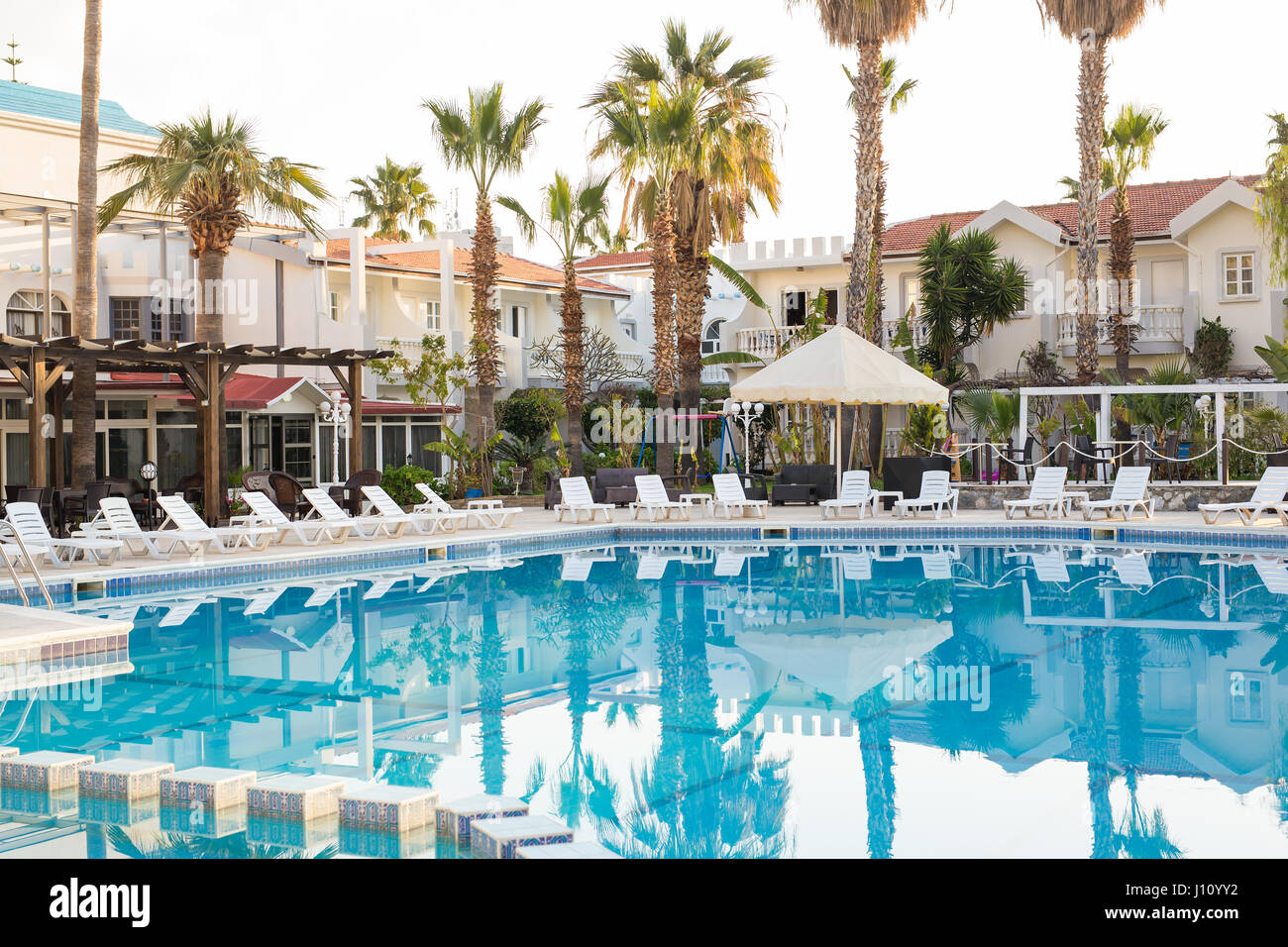 Swimming pool of luxury hotel Stock Photo - Alamy