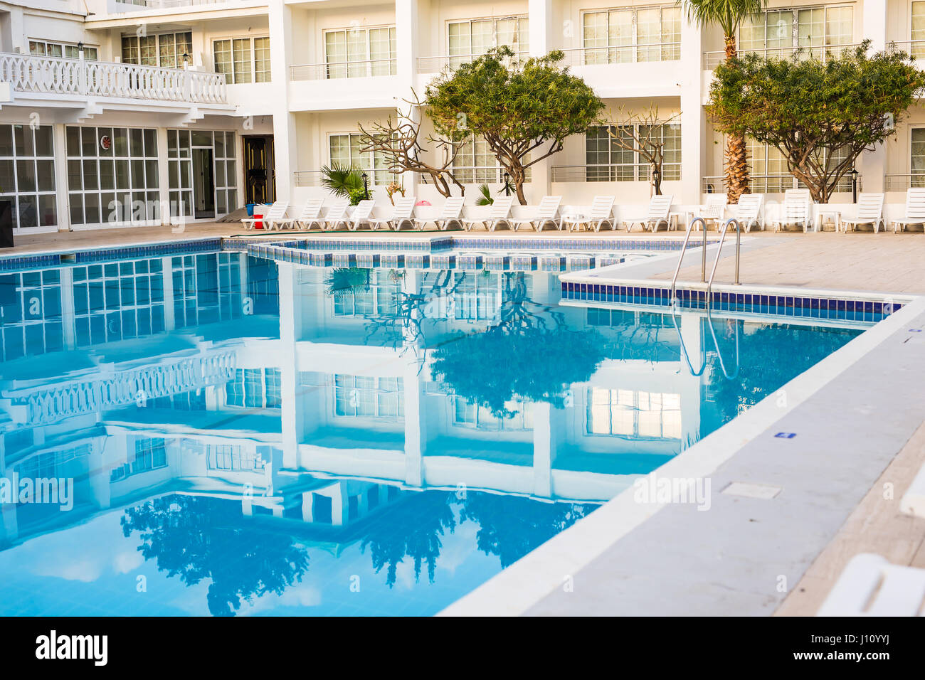 Swimming pool of luxury hotel Stock Photo - Alamy