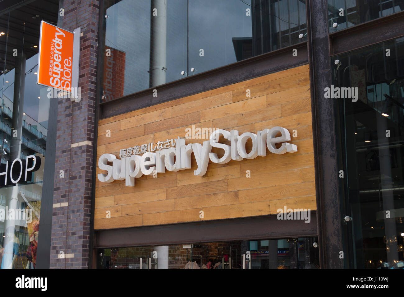 Superdry Shop Front in The Rock, Bury, Lancashire Stock Photo - Alamy