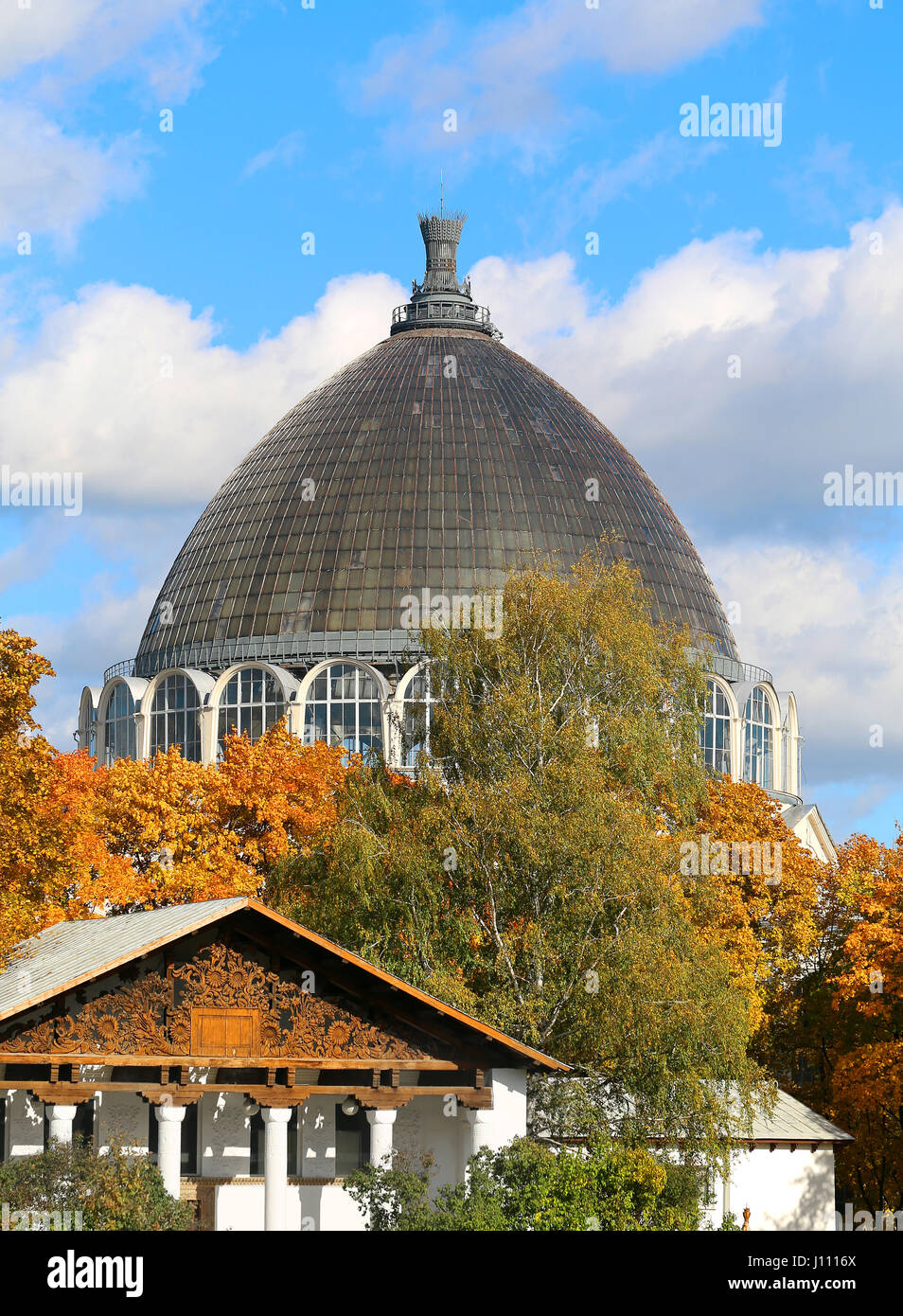 Beautiful pavilion cosmos in Moscow at the exhibition of national ...