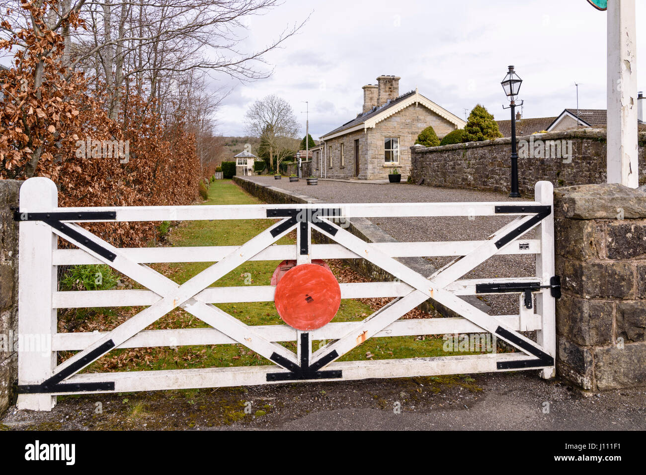 Belcoo railway signalman's house, now a private residence Stock Photo ...