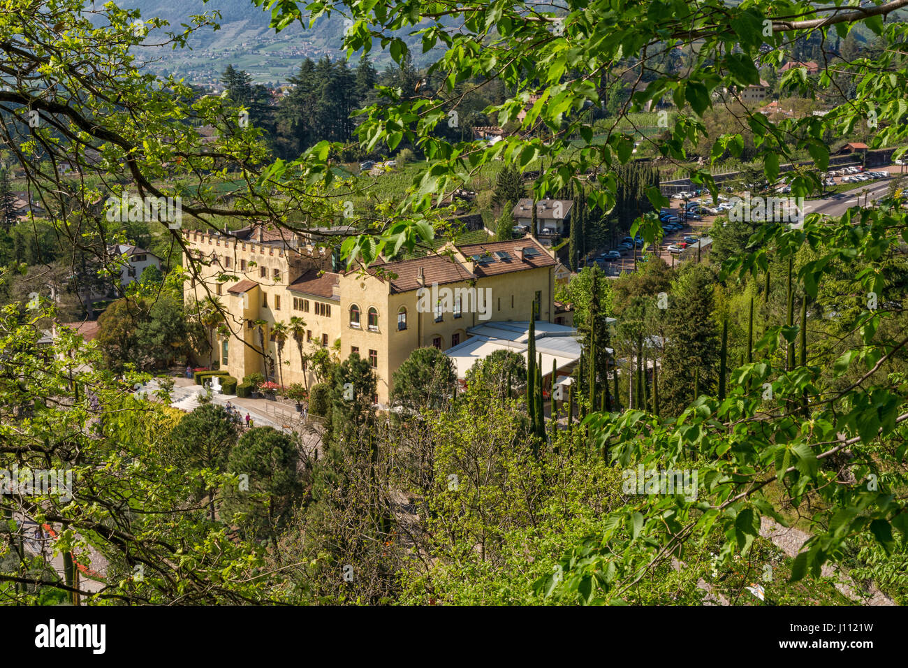 Garden of Trauttmansdorff Castle, Meran, South Tyrol - beautiful spring ...
