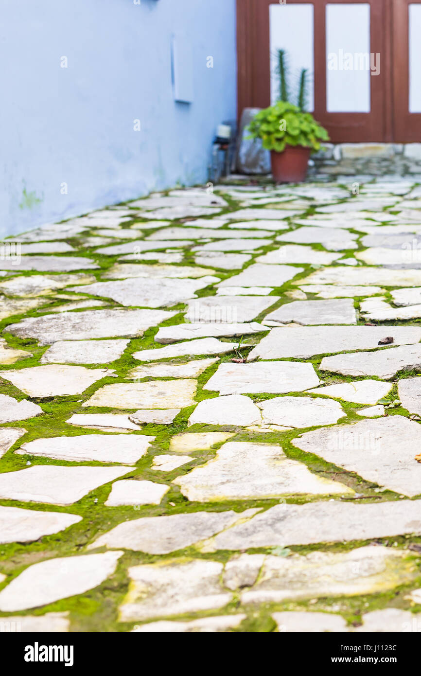 simple old stone street Stock Photo - Alamy