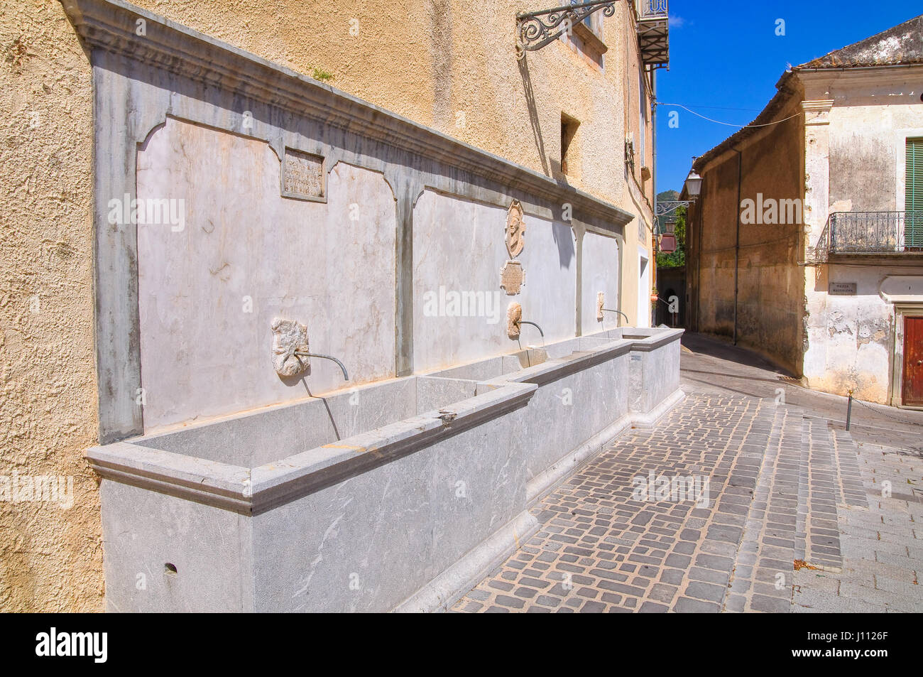 Monumental fountain. Morano Calabro. Calabria. Italy Stock Photo - Alamy