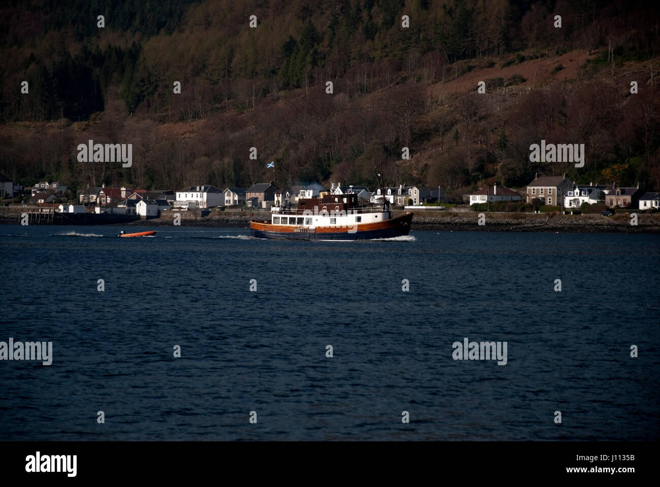 The Majestic Line's M.V. Glen Massan Cruising in the Holy Loch Cowal ...