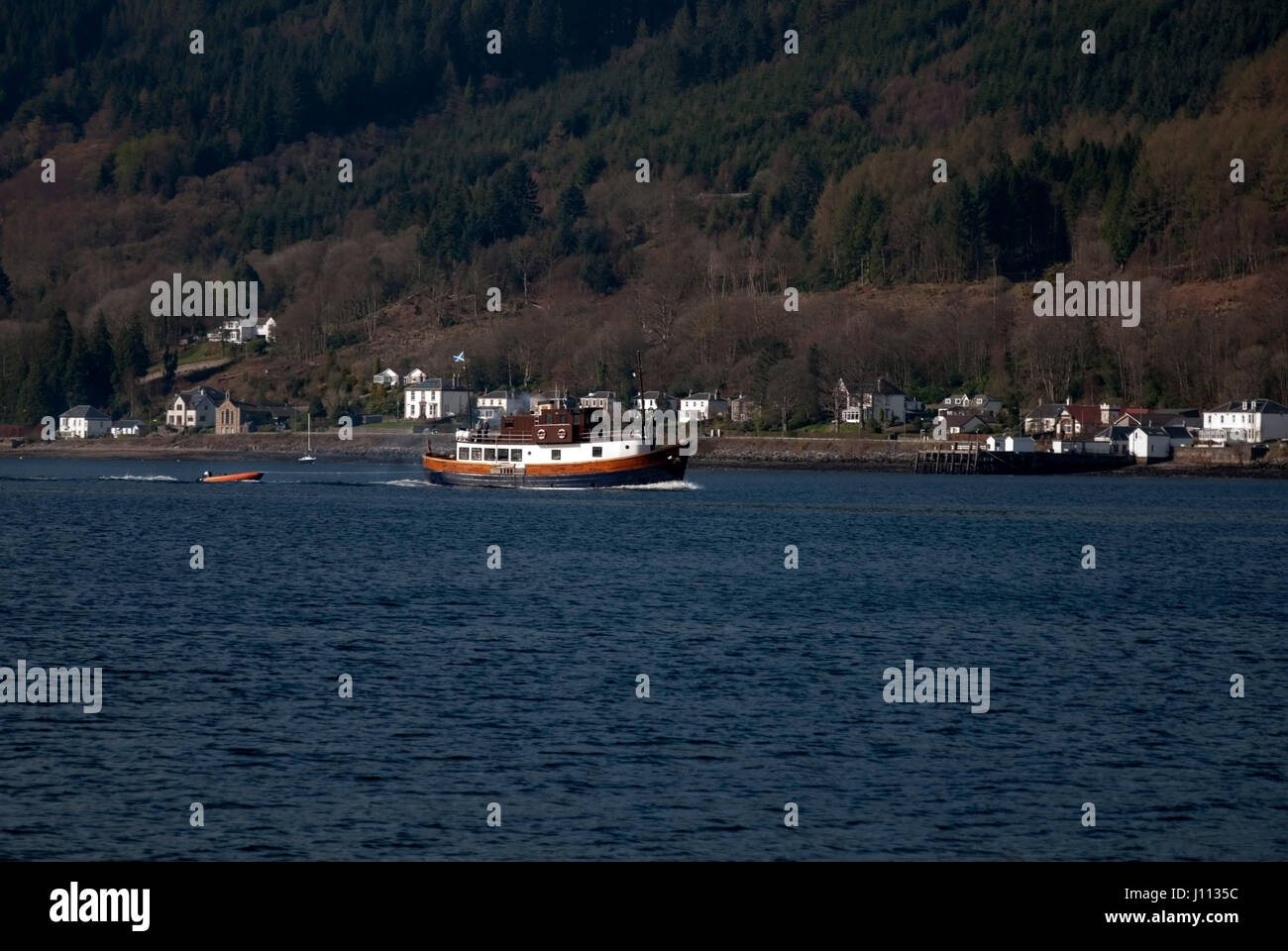 The Majestic Line's M.V. Glen Massan Cruising in the Holy Loch Cowal ...