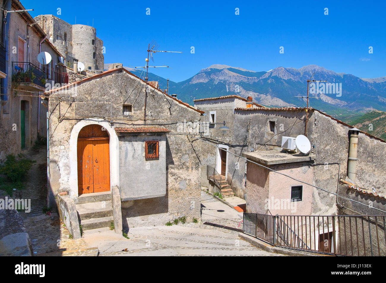 Alleyway. Morano Calabro. Calabria. Italy Stock Photo - Alamy