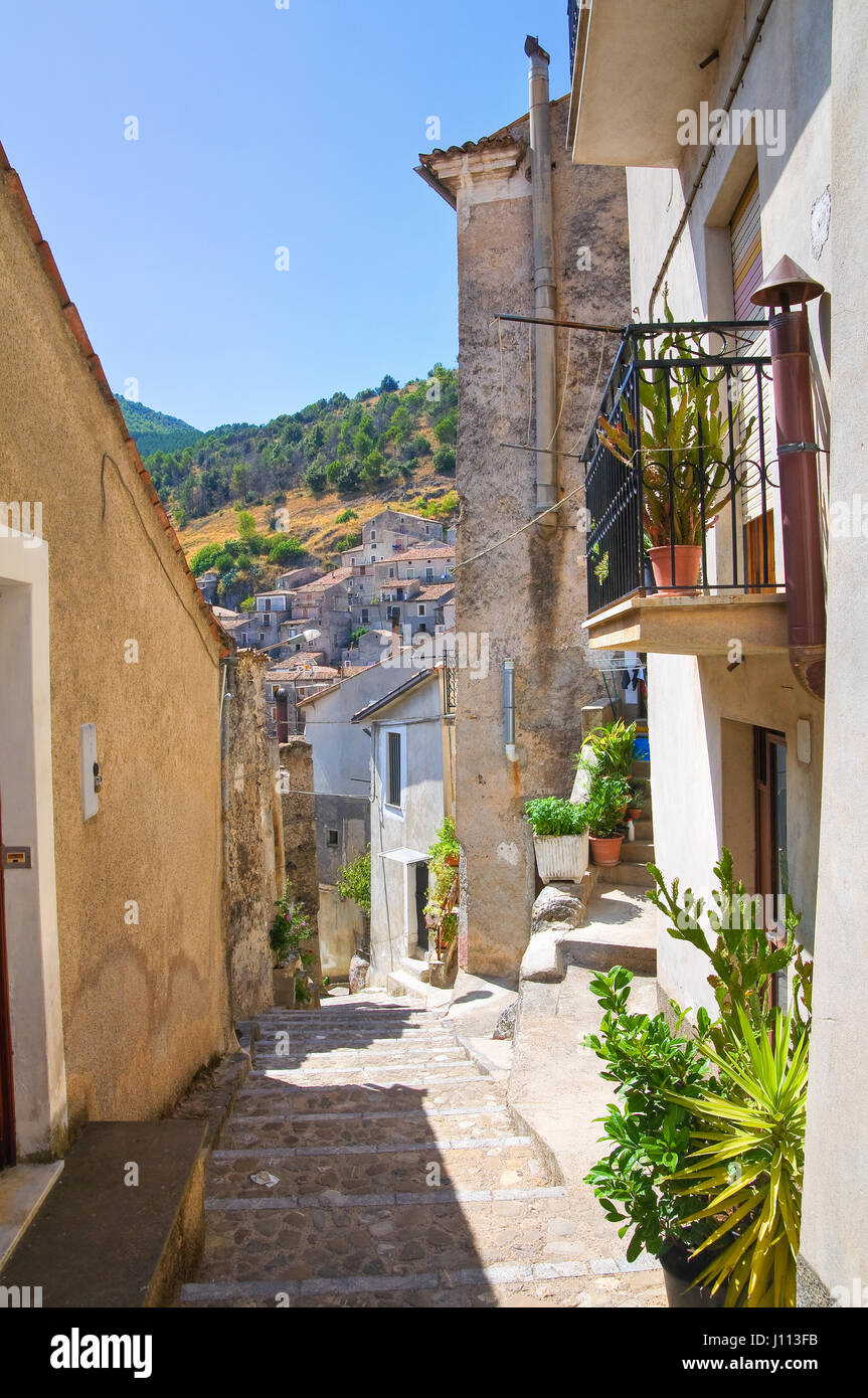 Alleyway. Morano Calabro. Calabria. Italy Stock Photo - Alamy