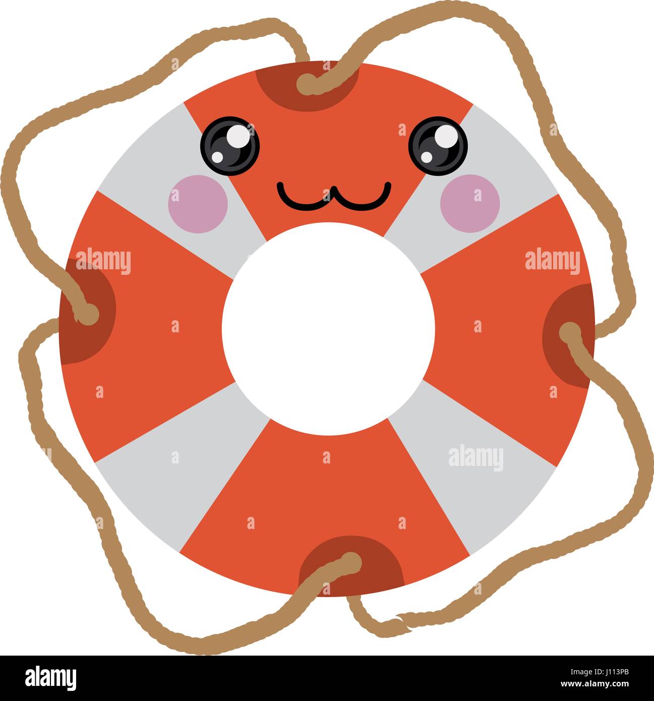 colorful cartoon flotation hoop with cord Stock Vector Image & Art - Alamy