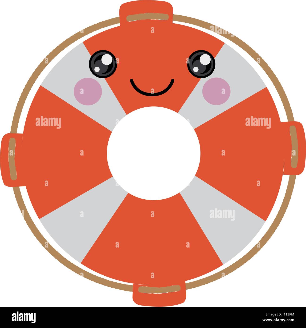 colorful cartoon flotation hoop with rope Stock Vector Image & Art - Alamy