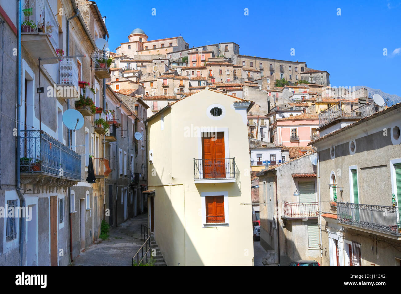 Panoramic view of Morano Calabro. Calabria. Italy Stock Photo - Alamy