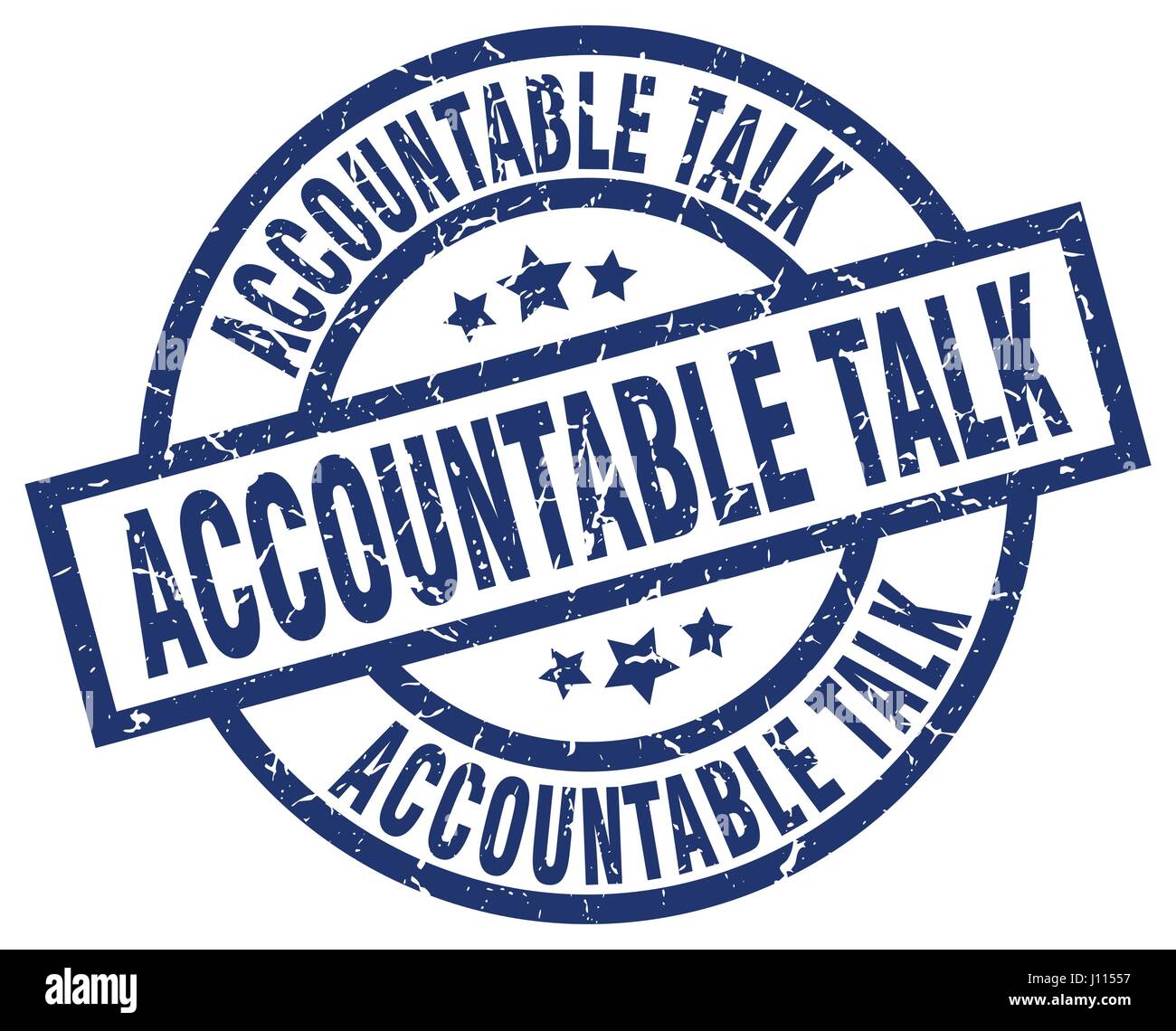 accountable talk blue round grunge stamp Stock Vector Image & Art - Alamy