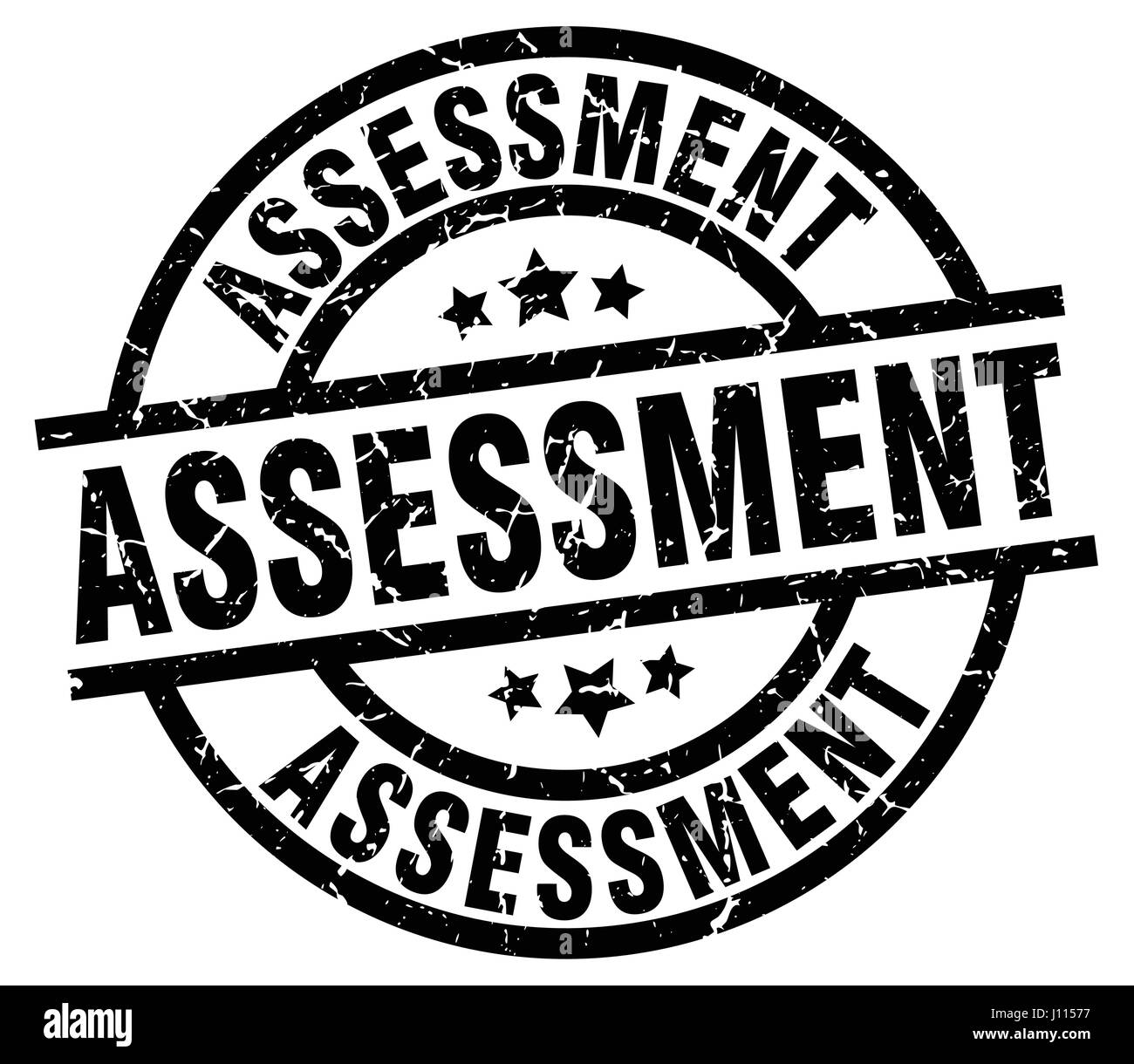 Assessment rubber stamp Black and White Stock Photos & Images - Alamy