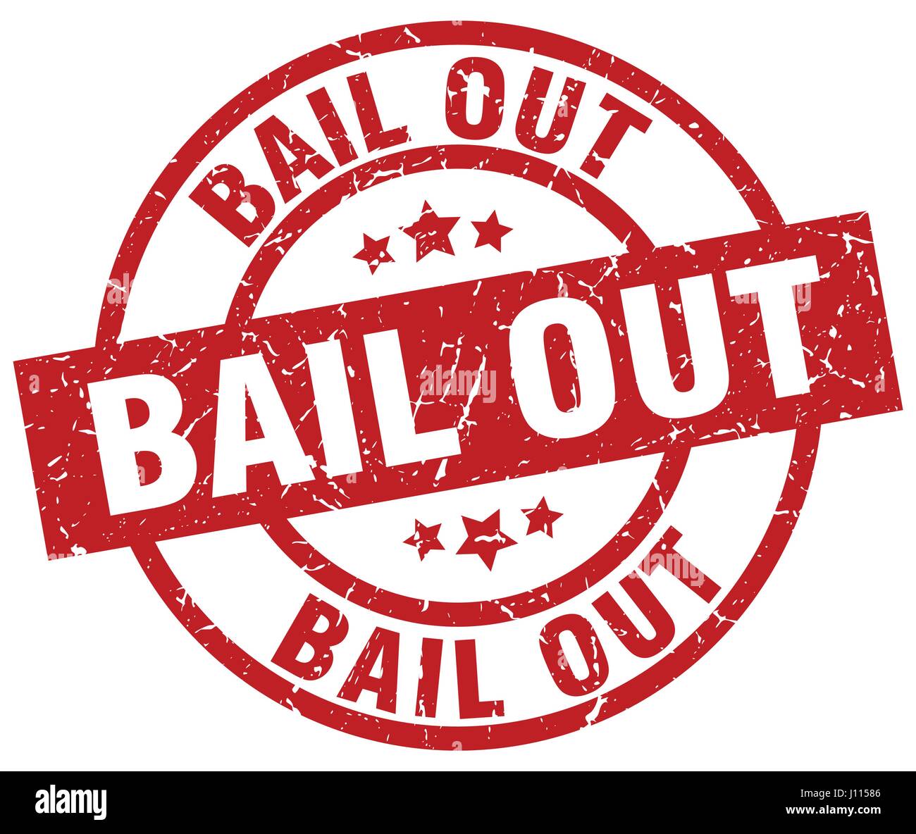bail out round red grunge stamp Stock Vector Image & Art - Alamy