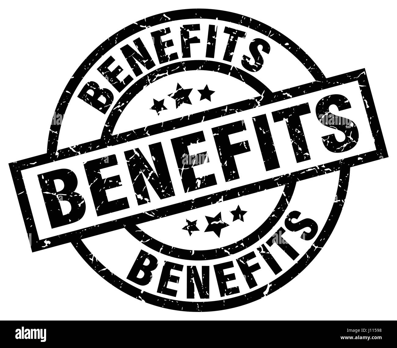 Benefits stamp Black and White Stock Photos & Images - Alamy