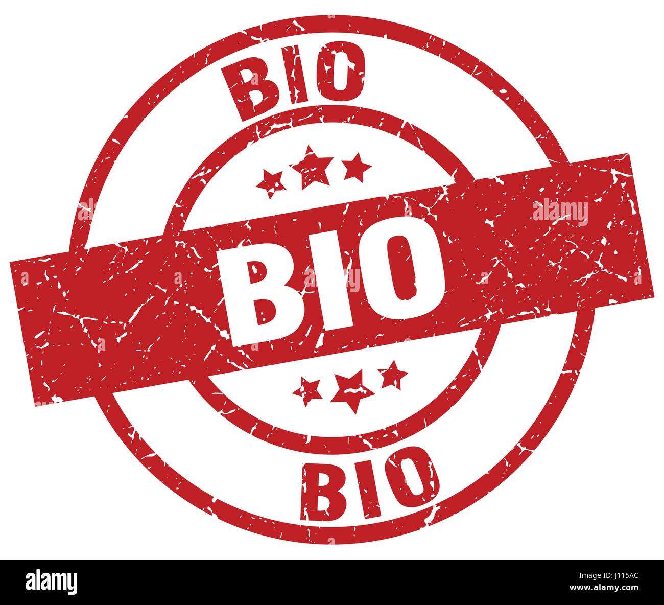 Bio red vintage seal isolated Stock Vector Images - Alamy