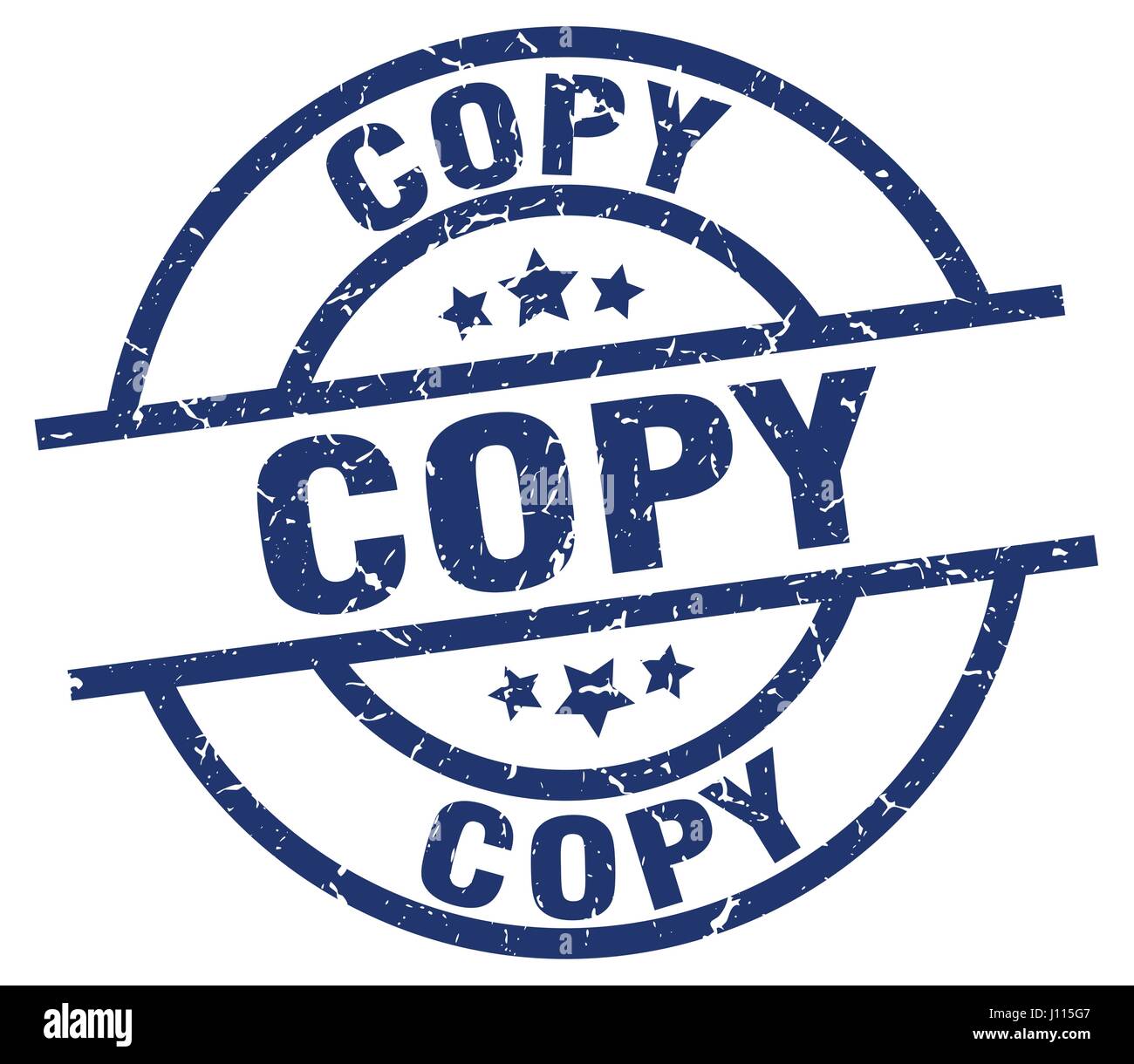 copy blue round grunge stamp Stock Vector Image & Art - Alamy