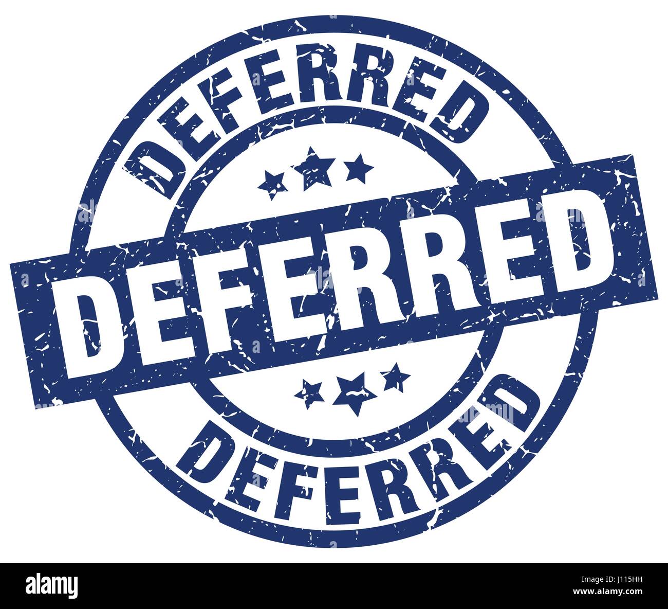 deferred blue round grunge stamp Stock Vector Image & Art - Alamy